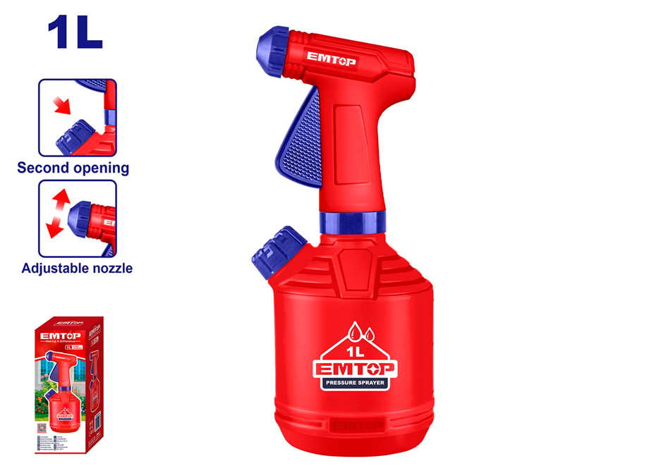 PULVERIZADOR MANUAL 1L EMTOP | Millasur | Maquinaria y recambios para bosque & jardín